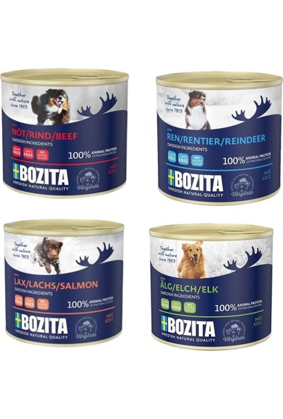 Bozita 625 gr 4 Adet Karışık Köpek Konserve Maması Bozita 625 gr 4 Adet Karışık Köpek Konserve Maması