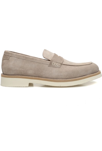 Divarese Erkek Bej Süet Loafer
