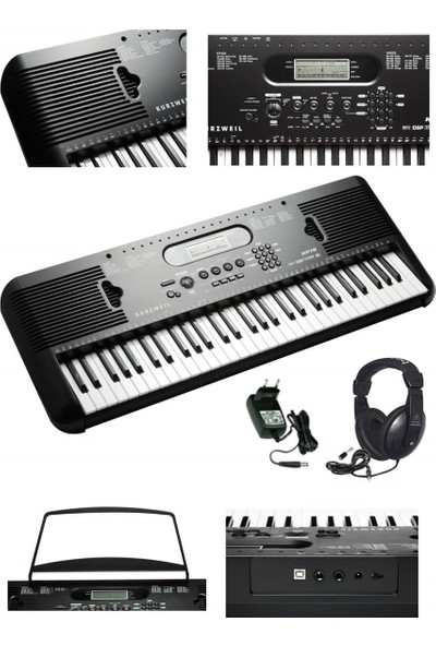 Kurzweil 61 Tuşlu Org Tuş Hassasiyetli Profesyonel KP70 (Adaptör Notalık Behringer Kulaklık) Kurzweil 61 Tuşlu Org Tuş Hassasiyetli Profesyonel KP70 (Adaptör Notalık Behringer Kulaklık)