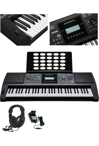 Kurzweil 61 Tuşlu Org Tuş Hassasiyetli Profesyonel KP80 (Adaptör Notalık Behringer Kulaklık) Kurzweil 61 Tuşlu Org Tuş Hassasiyetli Profesyonel KP80 (Adaptör Notalık Behringer Kulaklık)