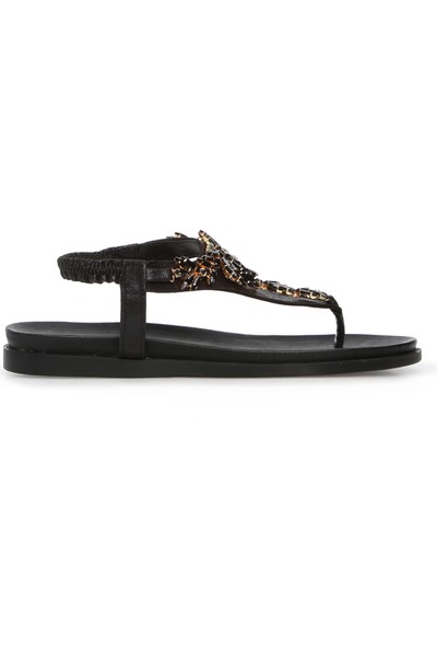 Divarese 5024234-052 Siyah Kadın Sandalet