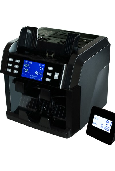 Mühlen Atom 7 Iki Katlı Karışık Para Sayma Makinesi Printerli Dahili Termal Yazıcı