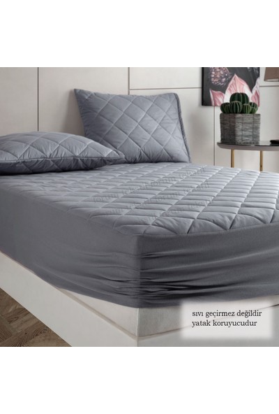 Formeya Pamukkale Renkli Alez Gri %100 Pamuk Kapitone Yatak Koruyucu Fitted Alez Çarşaf Formeya Pamukkale Renkli Alez Gri %100 Pamuk Kapitone Yatak Koruyucu Fitted Alez Çarşaf