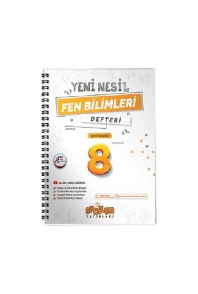 Spoiler 8. Sınıf Fen Bilimleri Defteri Spoiler 8. Sınıf Fen Bilimleri Defteri