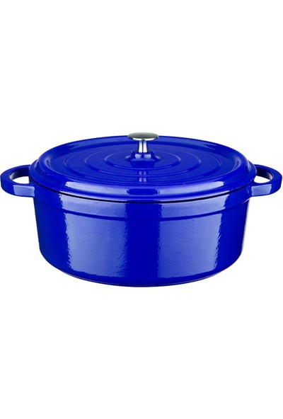 Leggno Flame Döküm Derin Tencere Mavi 24 cm Leggno Flame Döküm Derin Tencere Mavi 24 cm