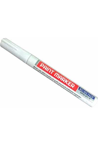 Rubenis Lastik Boyama Kalemi Beyaz