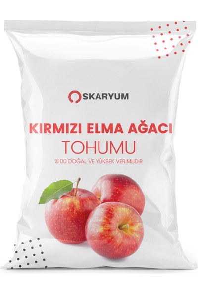 Oskaryum Kırmızı Elma Ağacı Tohumu