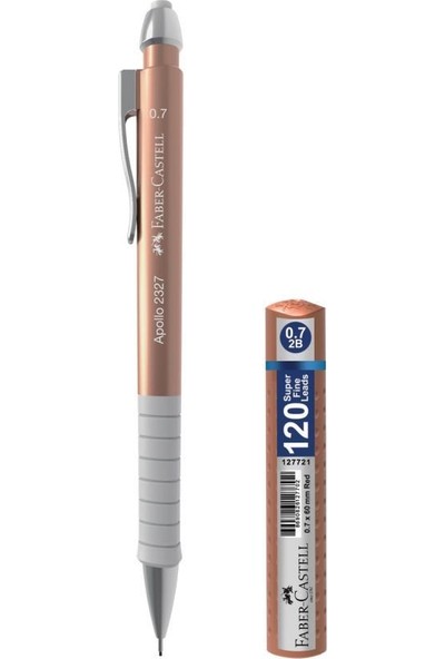 Faber-Castell Apollo Versatil Kalem Rose Gold 0.7 mm + Grip Min Uç 0.7 mm Rose Gold Faber-Castell Apollo Versatil Kalem Rose Gold 0.7 mm + Grip Min Uç 0.7 mm Rose Gold