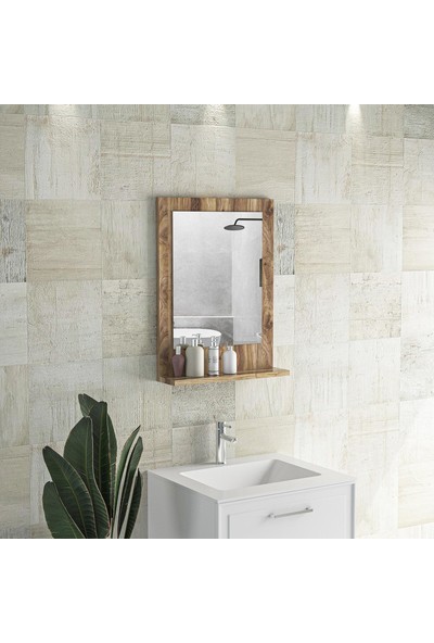 Bluecape Verona 45X60CM Ceviz Raflı Dresuar Hol Koridor Duvar Salon Banyo Wc Ofis Çocuk Yatak Odası Boy Ayna Bluecape Verona 45X60CM Ceviz Raflı Dresuar Hol Koridor Duvar Salon Banyo Wc Ofis Çocuk Yatak Odası Boy Ayna