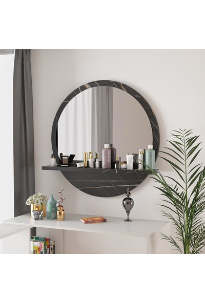 Bluecape Yuvarlak Sonata Raflı 60CM Ayna Hol Koridor Dresuar Konsol Duvar Salon Mutfak Banyo Wc Ofis Çocuk Yatak Odası Bluecape Yuvarlak Sonata Raflı 60CM Ayna Hol Koridor Dresuar Konsol Duvar Salon Mutfak Banyo Wc Ofis Çocuk Yatak Odası