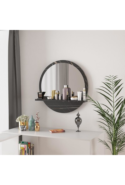 Bluecape Yuvarlak Sonata Raflı 45CM Ayna Hol Koridor Dresuar Konsol Duvar Salon Mutfak Banyo Wc Ofis Çocuk Yatak Odası Bluecape Yuvarlak Sonata Raflı 45CM Ayna Hol Koridor Dresuar Konsol Duvar Salon Mutfak Banyo Wc Ofis Çocuk Yatak Odası