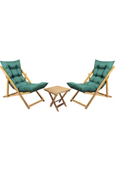 Bysay Ahşap Katlanabilir Taşınır Puf Minderli Şezlong. Plaj, Bahçe, Teras, Balkon Için 3 Lü Set (Haki) Bysay Ahşap Katlanabilir Taşınır Puf Minderli Şezlong. Plaj, Bahçe, Teras, Balkon Için 3 Lü Set (Haki)
