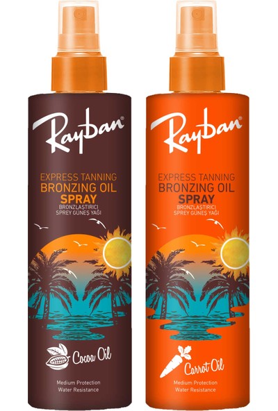 Rayban Güneş Yağı 100 ml Havuç ve Kakao 2'li Paket