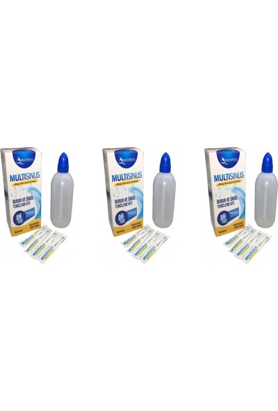 Multiplus 3 Kutu Burun Ve Sinüs Temizleme Kiti 20x240 Ml 20 Adet Solüsyonlu Multiplus 3 Kutu Burun Ve Sinüs Temizleme Kiti 20x240 Ml 20 Adet Solüsyonlu