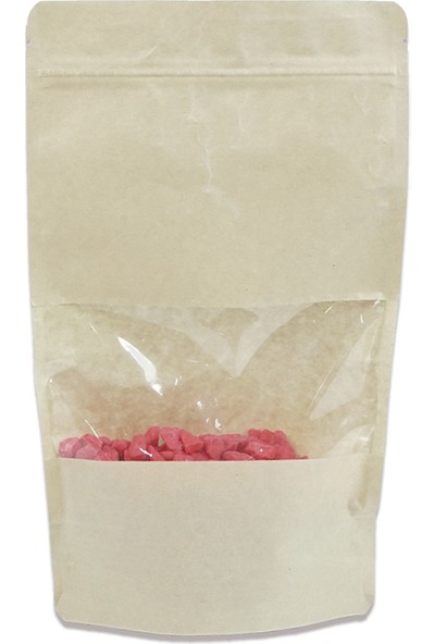 Kesepak Kilitli Doypack Kraft Pencereli 16X27X4 cm 100'lü Paket Kesepak Kilitli Doypack Kraft Pencereli 16X27X4 cm 100'lü Paket