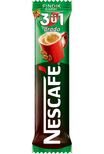 Nescafé 3'ü 1 Arada Fındık Aromalı 48x17 gr Çoklu Paket Nescafé 3'ü 1 Arada Fındık Aromalı 48x17 gr Çoklu Paket