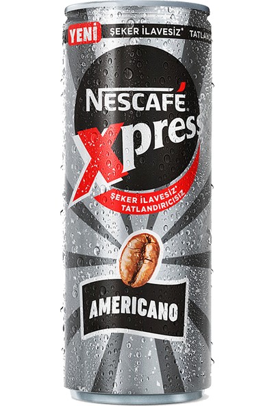 Nescafe Xpress Americano Şeker Ilavesiz 250 ml x 24'lü Nescafe Xpress Americano Şeker Ilavesiz 250 ml x 24'lü