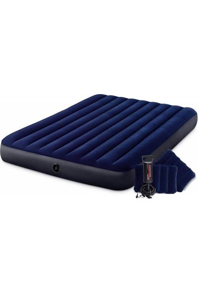 Intex 64765 Çift Kişilik Şişme Yatak + Pompa + Yastık - Iki Kişilik Şişme Yatak Intex 64765 Çift Kişilik Şişme Yatak + Pompa + Yastık - Iki Kişilik Şişme Yatak