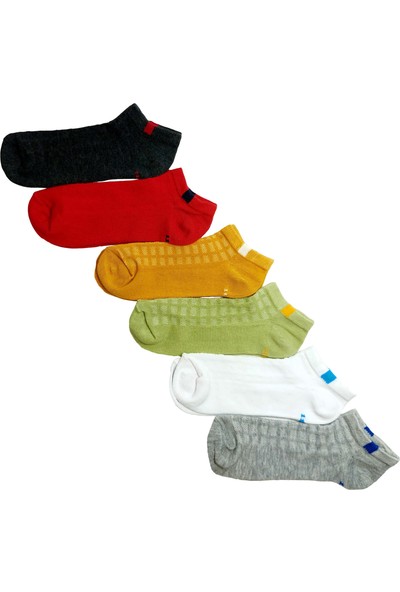 Lara Çorap 7-8 Yaş 12'li Karışık Renkli Çocuk Patik Çorap