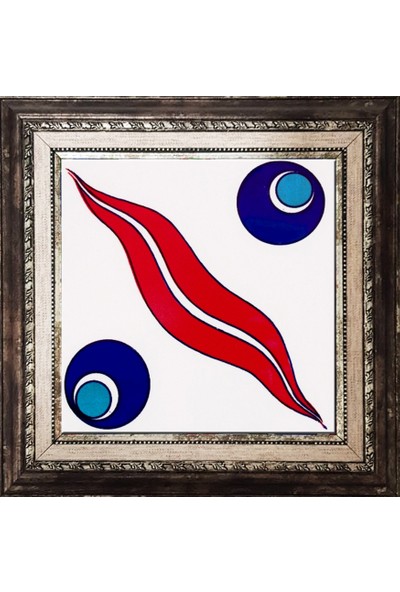 Armada Çini 20 x 20 cm Sp 14 Kütahya Çinisi Iznik Desenli Çini Pano Armada Çini 20 x 20 cm Sp 14 Kütahya Çinisi Iznik Desenli Çini Pano