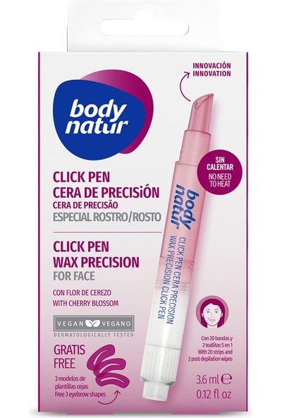 Body Natur Kalem Ağda Yüz Bölgesi Için Rötuş Ağdası Kiraz Çiçeği Kokulu - Click Pen Wax Precision For Face 36ML Body Natur Kalem Ağda Yüz Bölgesi Için Rötuş Ağdası Kiraz Çiçeği Kokulu - Click Pen Wax Precision For Face 36ML