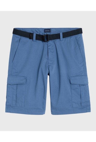 Gant Erkek Mavi Relaxed Fit Tech Prep Kemerli Şort 205019.448 Gant Erkek Mavi Relaxed Fit Tech Prep Kemerli Şort 205019.448