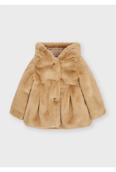 Mayoral Kız Çocuk Kapişonlu Peluş Mont