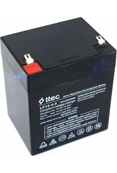 Ttec Hhm - 12V Volt 4.5A Bakımsız Kuru Tip Akü Ttec Hhm - 12V Volt 4.5A Bakımsız Kuru Tip Akü