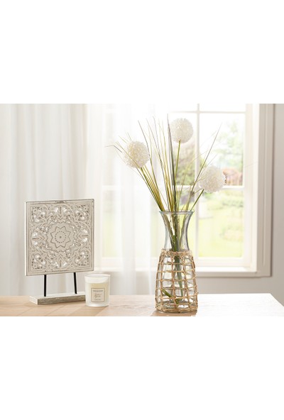 English Home Grass Bush Tek Dal Yapay Çiçek 63 cm Beyaz English Home Grass Bush Tek Dal Yapay Çiçek 63 cm Beyaz