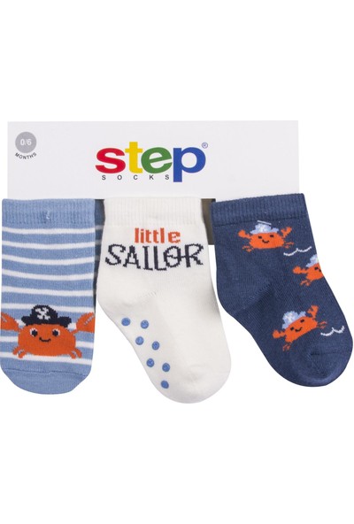 Step 3lü Altıbaskılı Little Crab Soket Çorap 10147 Karışık Renkli Step 3lü Altıbaskılı Little Crab Soket Çorap 10147 Karışık Renkli