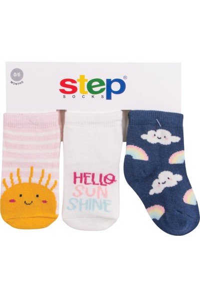 Step 3lü Sunshine Soket Çorap 10160 Karışık Renkli