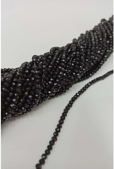 Hayalperest Boncuk Siyah Kristal Boncuk 4mm Hayalperest Boncuk Siyah Kristal Boncuk 4mm