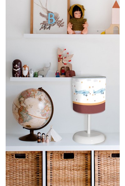 Bebişim Halı Bebişim Bİ129 Uçak Çocuk Odası Abajur