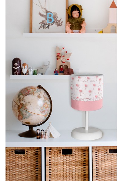 Bebişim Halı Kalpli Bİ204 Çocuk Odası Abajur