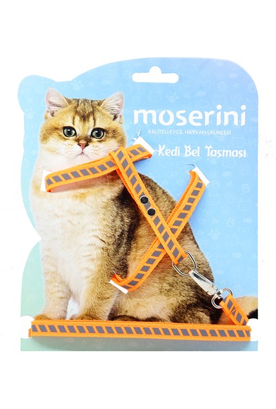 Moserini Kedi Göğüs Tasması, Reflektörlü/yansıtıcılı, Boyun ve Göğüs Kısmı Ayarlanabilir Kedi Gezdirme Seti-Turuncu Moserini Kedi Göğüs Tasması, Reflektörlü/yansıtıcılı, Boyun ve Göğüs Kısmı Ayarlanabilir Kedi Gezdirme Seti-Turuncu