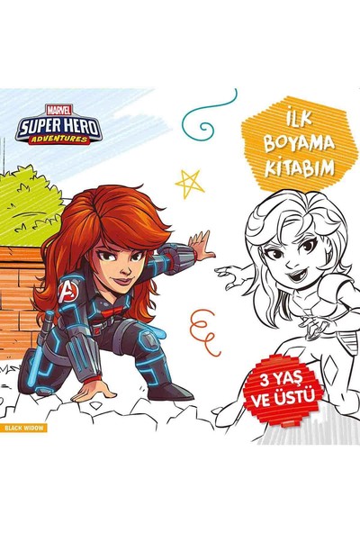 Beta Kids Marvel Super Hero Adventures Black Widow Ilk Boyama Kitabım Beta Kids Marvel Super Hero Adventures Black Widow Ilk Boyama Kitabım