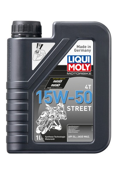Liqui Moly 15W50 Street Sentetik Yağ (Shooter Hediyeli) Liqui Moly 15W50 Street Sentetik Yağ (Shooter Hediyeli)