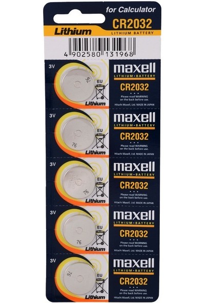 Maxell 3V Cr 2032 Cihaz ve Tartı Pili Maxell 3V Cr 2032 Cihaz ve Tartı Pili