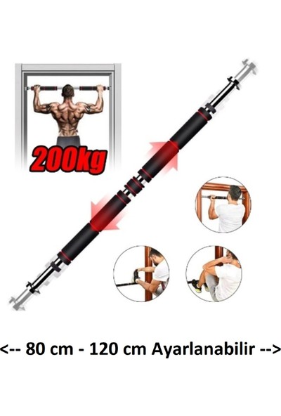 Povit Uzun Süngerli Barfix Demiri Barfiks Çubuğu Koridor Barfiks Barı 80 - 120 cm Arası Ayarlanabilir Povit Uzun Süngerli Barfix Demiri Barfiks Çubuğu Koridor Barfiks Barı 80 - 120 cm Arası Ayarlanabilir
