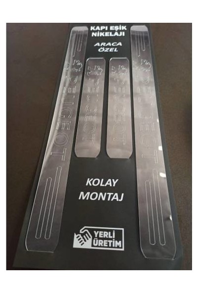 Aksefuar Peugeot 301 Uyumlu Kapı Eşiği 4'lü Set Ön Arka Aksefuar Peugeot 301 Uyumlu Kapı Eşiği 4'lü Set Ön Arka