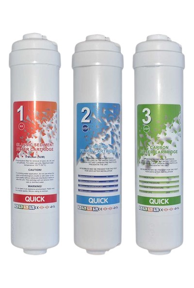 Kapalı Kasa Su Arıtma Cihazı Su Arıtma Filtre Seti 3'lü