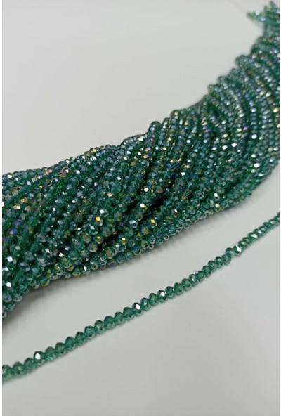 Hayalperest Boncuk Zümrüt Kristal Boncuk 4 mm