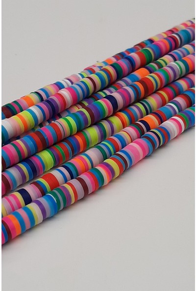 Hayalperest Boncuk Rengarenk Fimo Hamur Boncuk 6mm Hayalperest Boncuk Rengarenk Fimo Hamur Boncuk 6mm