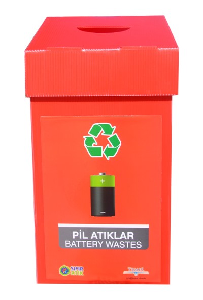 Geri Dönüşüm Kutusu Pil Atık Kutusu