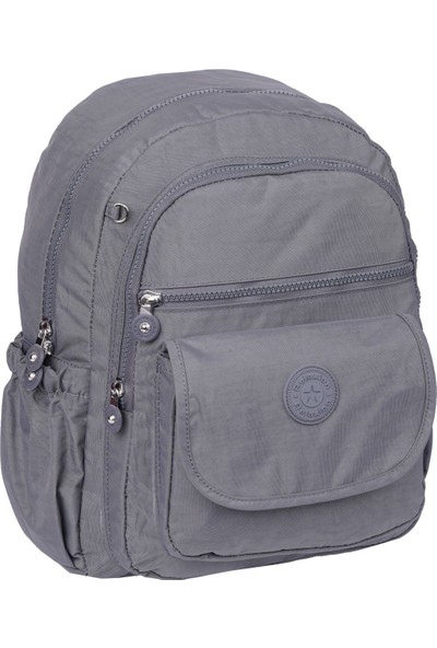 Relaxion Gri Su Geçirmez Kumaş Modern Tasarım Sırt Çantası Relaxion Gri Su Geçirmez Kumaş Modern Tasarım Sırt Çantası