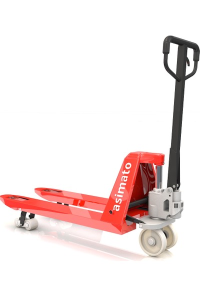 Asimato 2.5 Ton Transpalet Beyaz Teker Döküm Pompa Asimato 2.5 Ton Transpalet Beyaz Teker Döküm Pompa