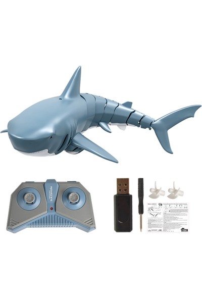 Gahome Mini Rc Köpekbalığı Uzaktan Kumanda Oyuncak Yüzmek (Yurt Dışından)