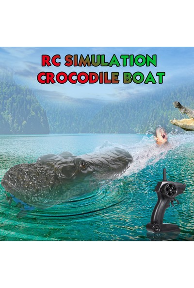 Gahome Rc Tekne Çocuklar Için Yetişkin Simülasyon Timsah Kafası (Yurt Dışından)