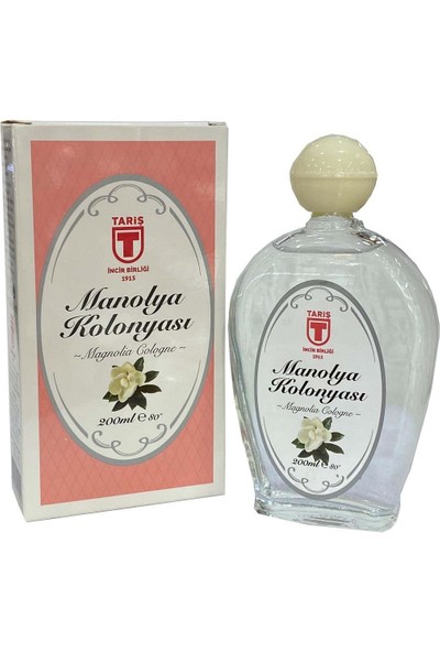 Tariş Manolya Kolonyası 200 ml 80 Derece Cam Şişe