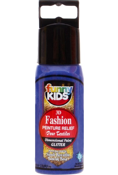 Funny Kids 3D Simli Boncuk Boya 60 cc Funny Kids 3D Simli Boncuk Boya 60 cc